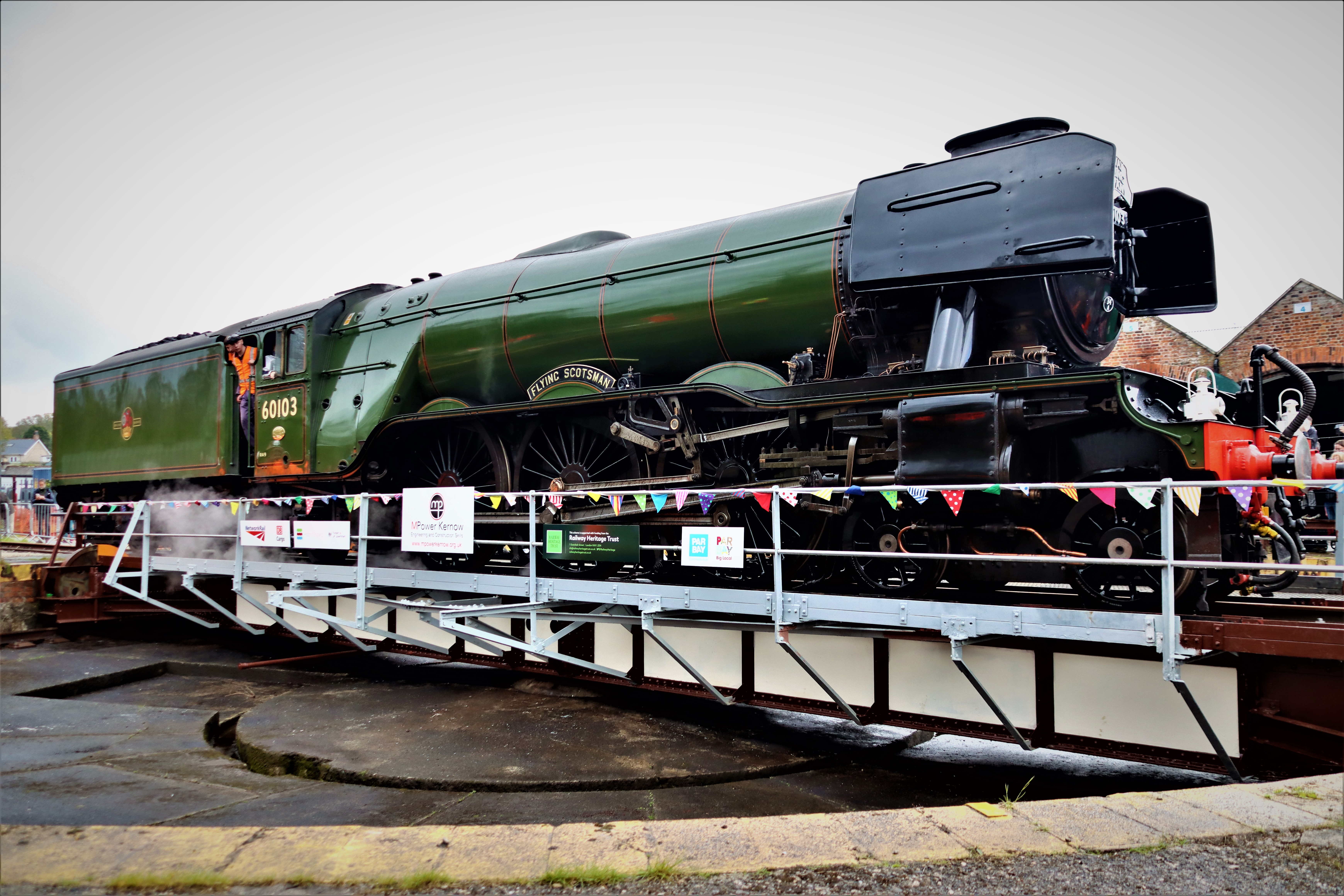 Taziker Assist the Restoration of St Blazey Turntable Ready for a Visit ...